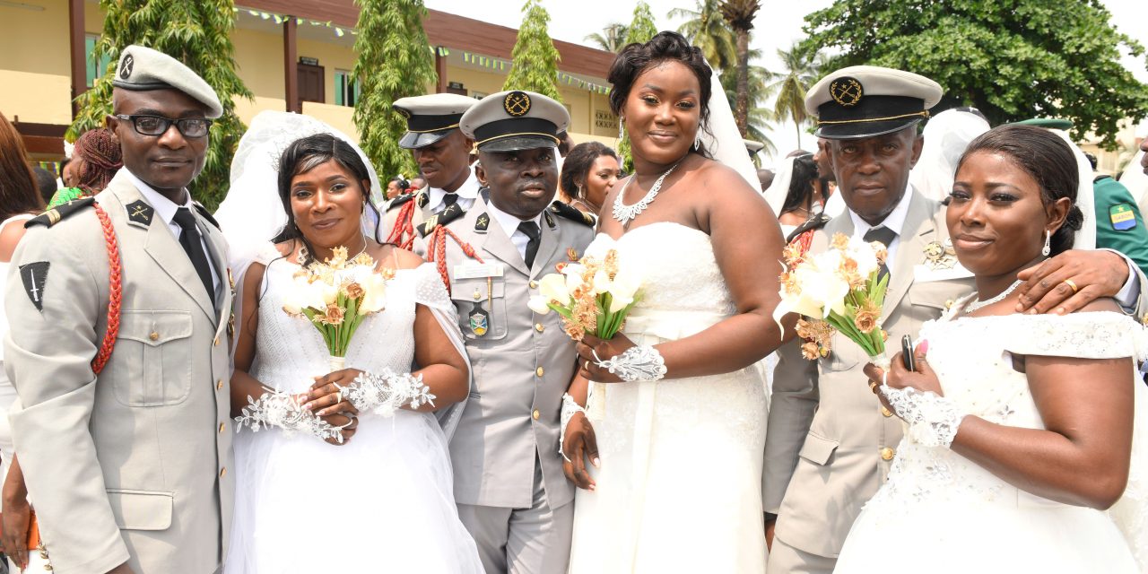 4 ÈME ÉDITION DU MARIAGE COLLECTIF DES AGENTS DES FORCES DE DÉFENSE: 171 couples parrainés par ...